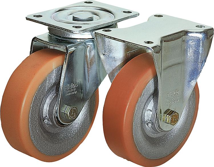 norelem France Swivel and fixed castors heavy-duty version BIM OBJECT ...