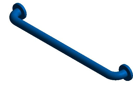 NORMBAU Grab bar, a (c/c) = 600 mm BIM OBJECT: free BIM file downloads ...