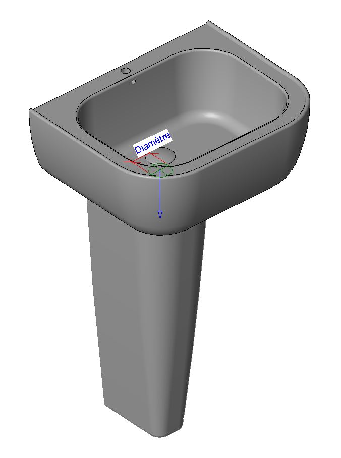 Ceramic washbasin BIM OBJECT: free BIM file downloads e.g., Revit, IFC ...