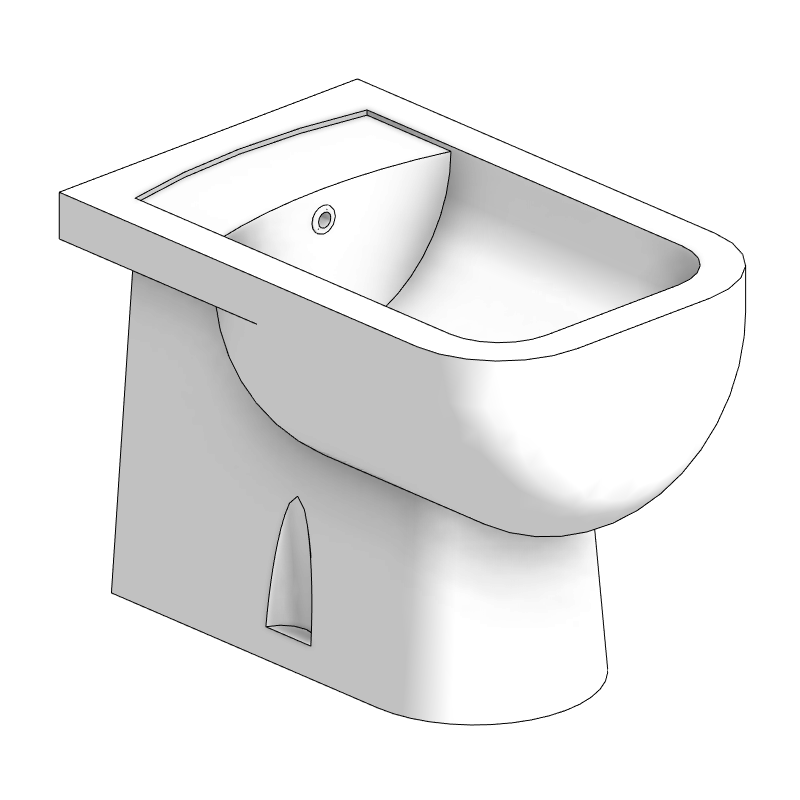 OBJETO BIM STROHM TEKA Bidet a suelo INCA: descarga gratuita de ...