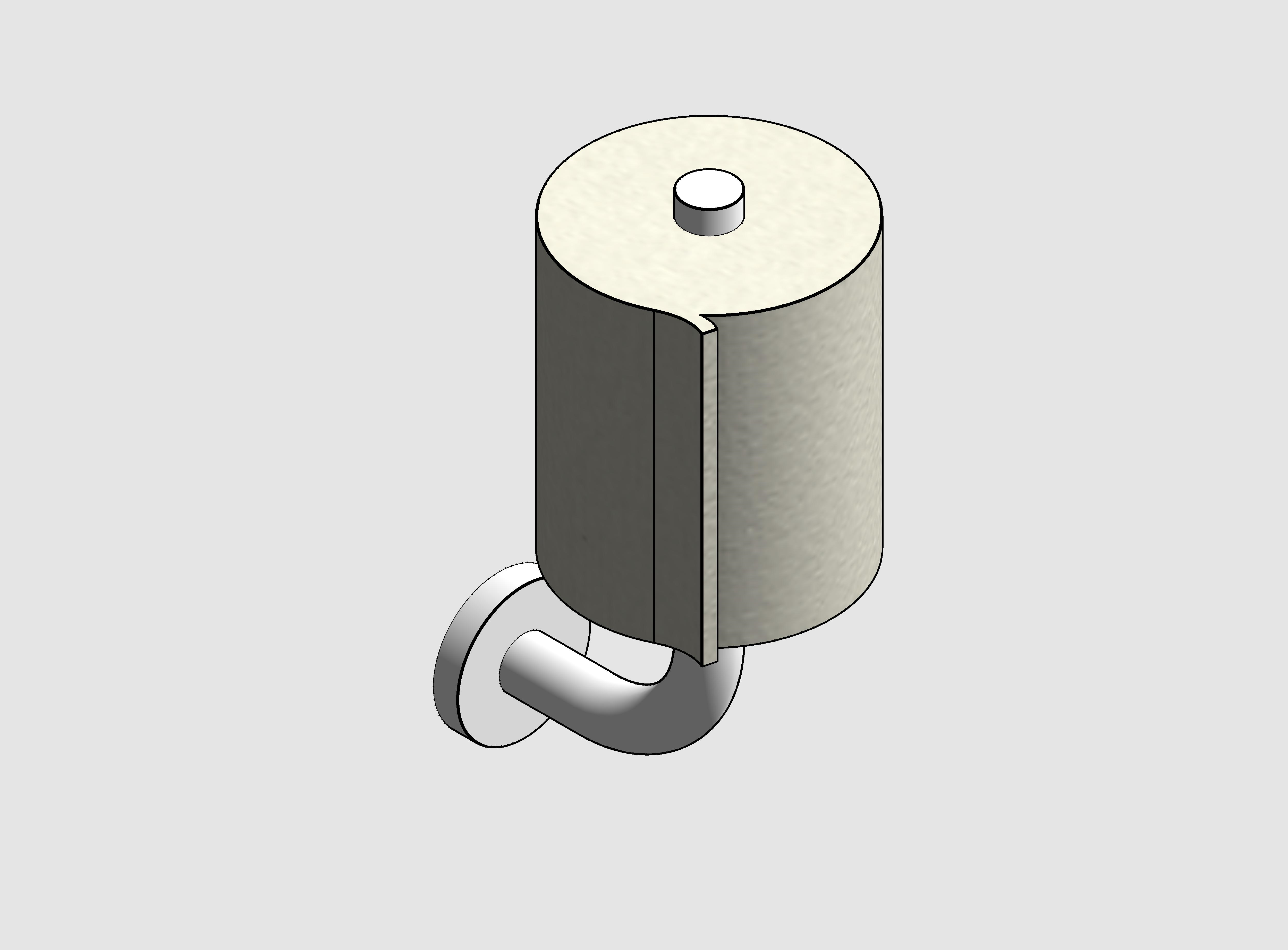 OBJETO BIM Grohe A.G Essentials - Toilet paper roll with reserve ...