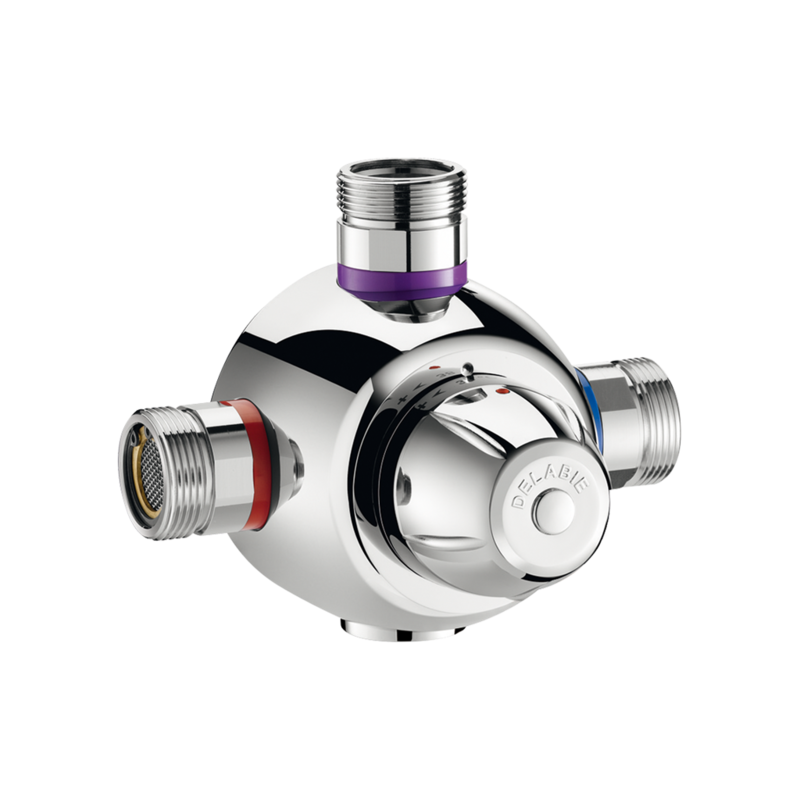 OBJETO BIM DELABIE 731003 Group thermostatic mixing valve PREMIX ...