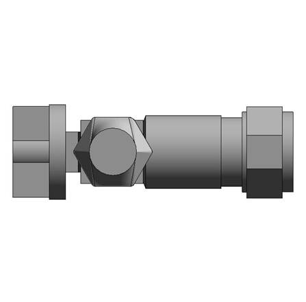 Norika LC_NORIKA_Chrome Plated Brass CR Angle Ball Valve_AVCRN BIM ...