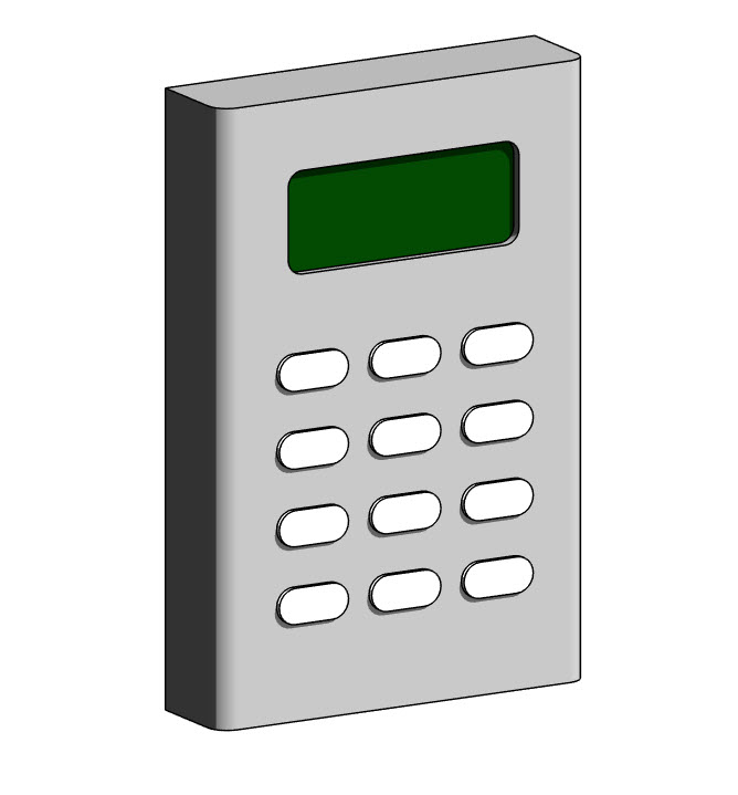 Keypad BIM OBJECT: free BIM file downloads e.g., Revit, IFC, etc. | BIM&CO