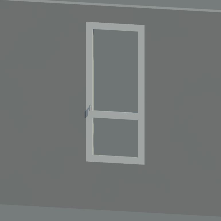 Window double glazed, 1 leaf BIM OBJECT: free BIM file downloads e.g ...
