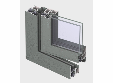 REYNAERS ALUMINIUM ITALIA ES 50 Window outward opening double vent 87mm ...