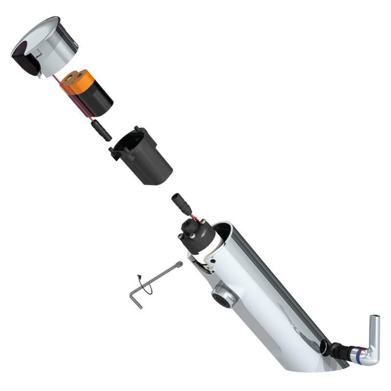 OBJETO BIM DELABIE 490006 Electronic basin mixer TEMPOMATIC MIX 4 ...