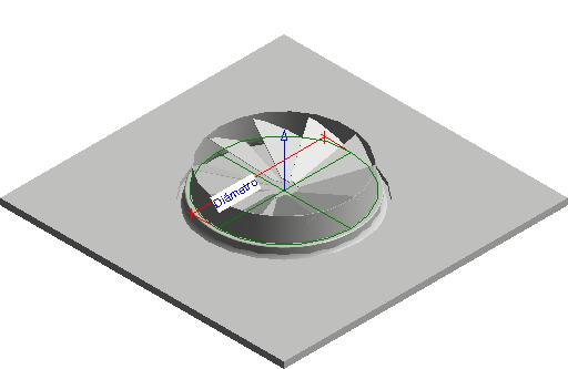 Madel AXP (Fixed blades circular diffuser) BIM OBJECT: free BIM file ...