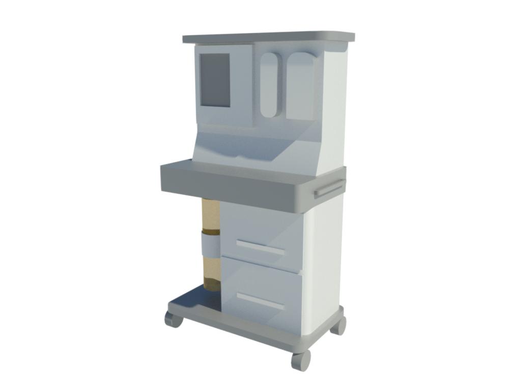 Trolley-Mounted Anesthesia Workstation BIM OBJECT: free BIM file ...