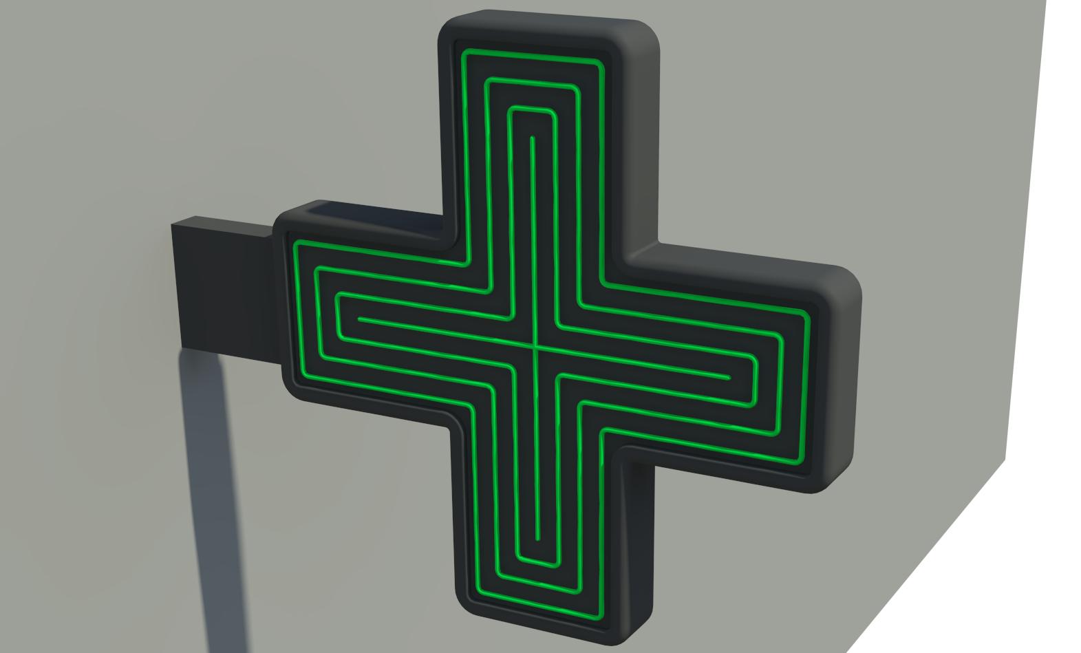 Pharmacy cross BIM OBJECT: free BIM file downloads e.g., Revit, IFC ...