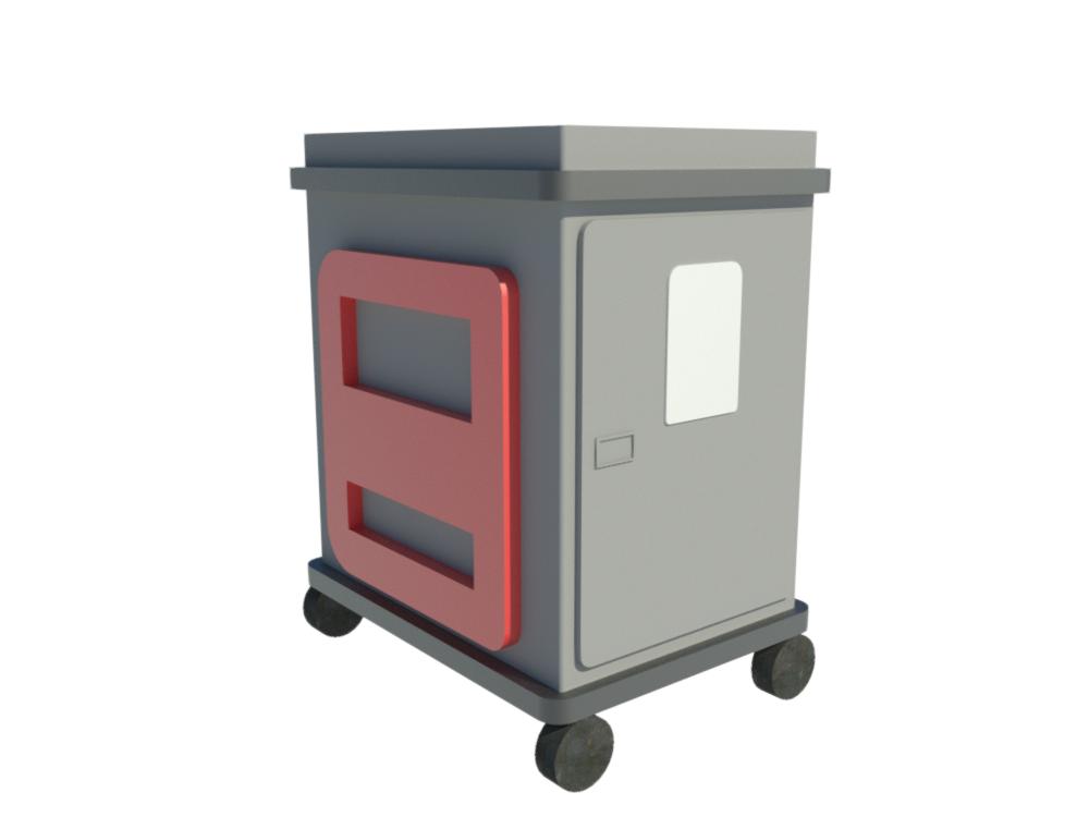 Single Meal Trolley BIM OBJECT: free BIM file downloads e.g., Revit ...