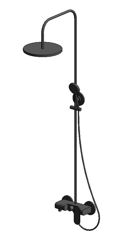 generic Shower's column BIM OBJECT: free BIM file downloads e.g., Revit ...