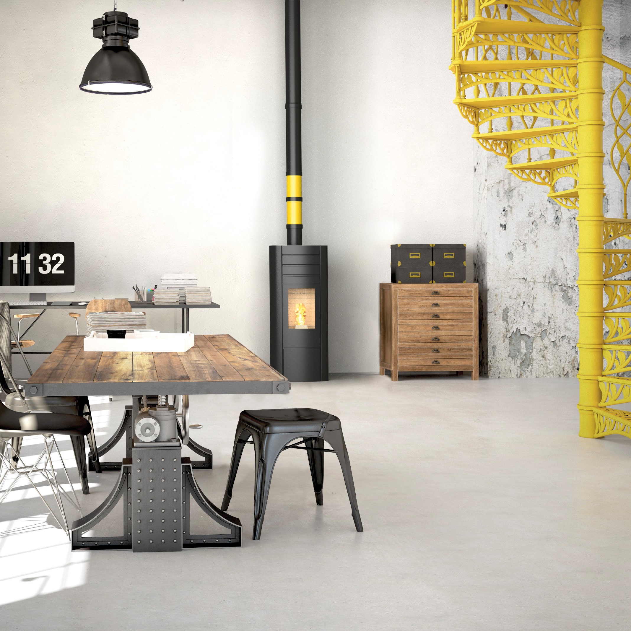 Cheminées Poujoulat Pellet stove flues - PGI SYSTEM BIM OBJECT: free ...