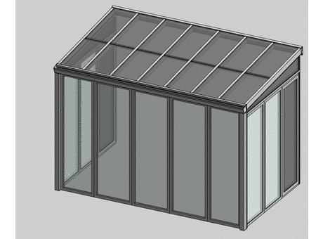 CHIARI BRUNO SRL Serramenti Solar greenhouse side opening 2,5m BIM ...
