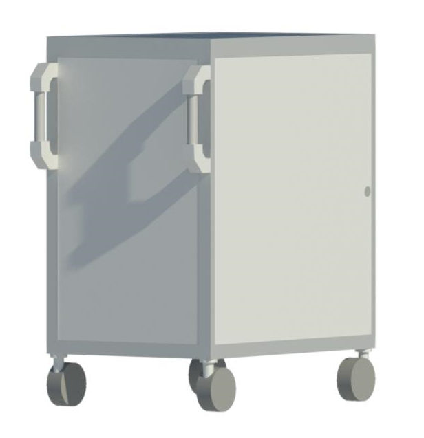 Medical records transport cart BIM OBJECT: free BIM file downloads e.g ...