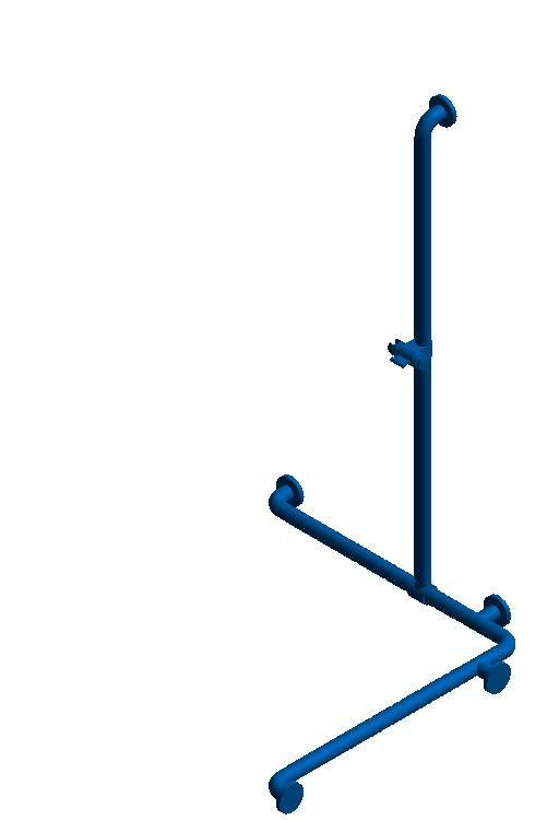 NORMBAU Shower handrail with shower head rail, movable BIM OBJECT: free ...