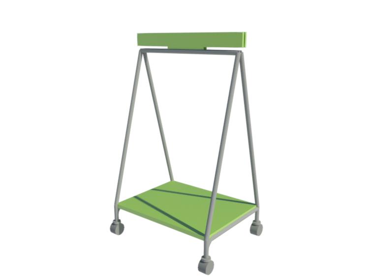 Waste Trolley BIM OBJECT: free BIM file downloads e.g., Revit, IFC, etc ...