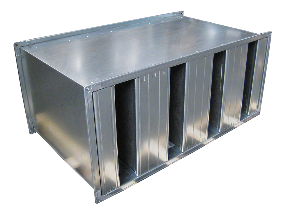 F2A RBD rectangular silencer BIM OBJECT: free BIM file downloads e.g., Revit, IFC, etc. | BIM&CO