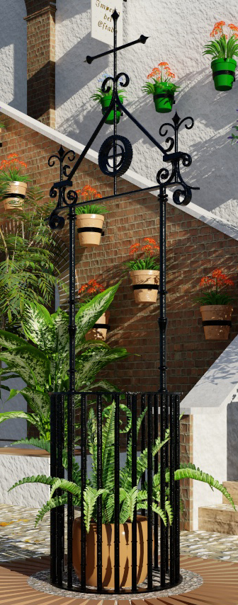 OBJETO BIM Pozo Forja Sobre Barandal: descarga gratuita de archivos BIM ...