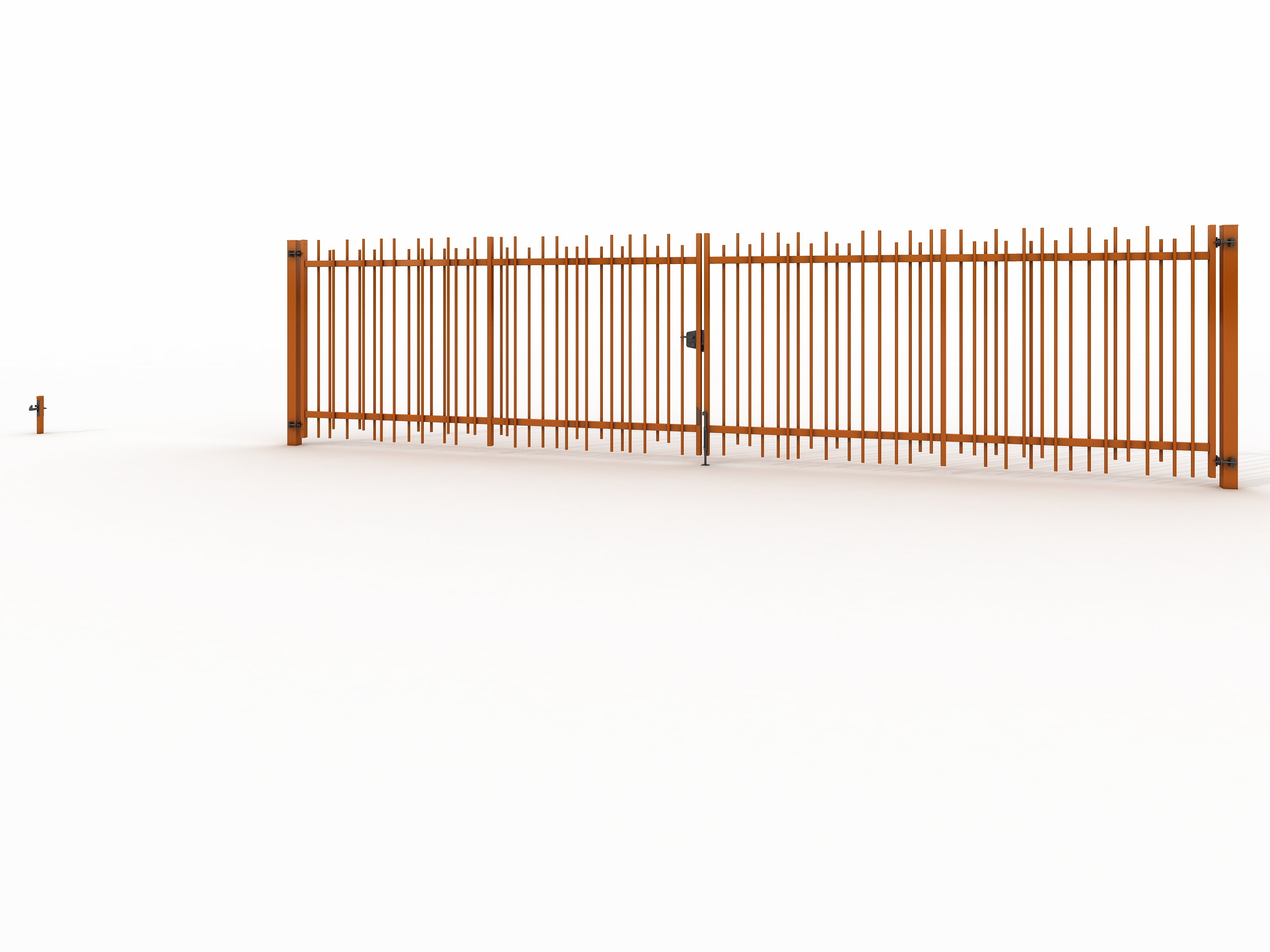 OBJET BIM Dirickx Portillon pivotant ALLIX barreaux ronds ...