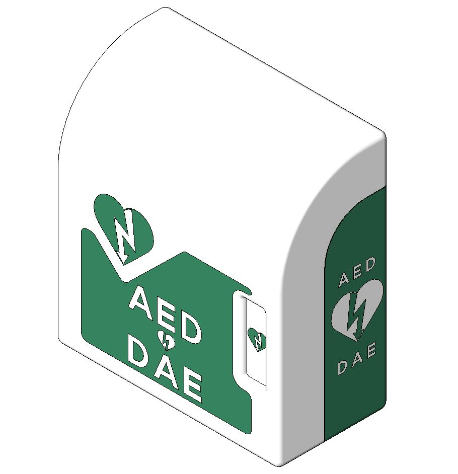 Wall defibrillator BIM OBJECT: free BIM file downloads e.g., Revit, IFC ...