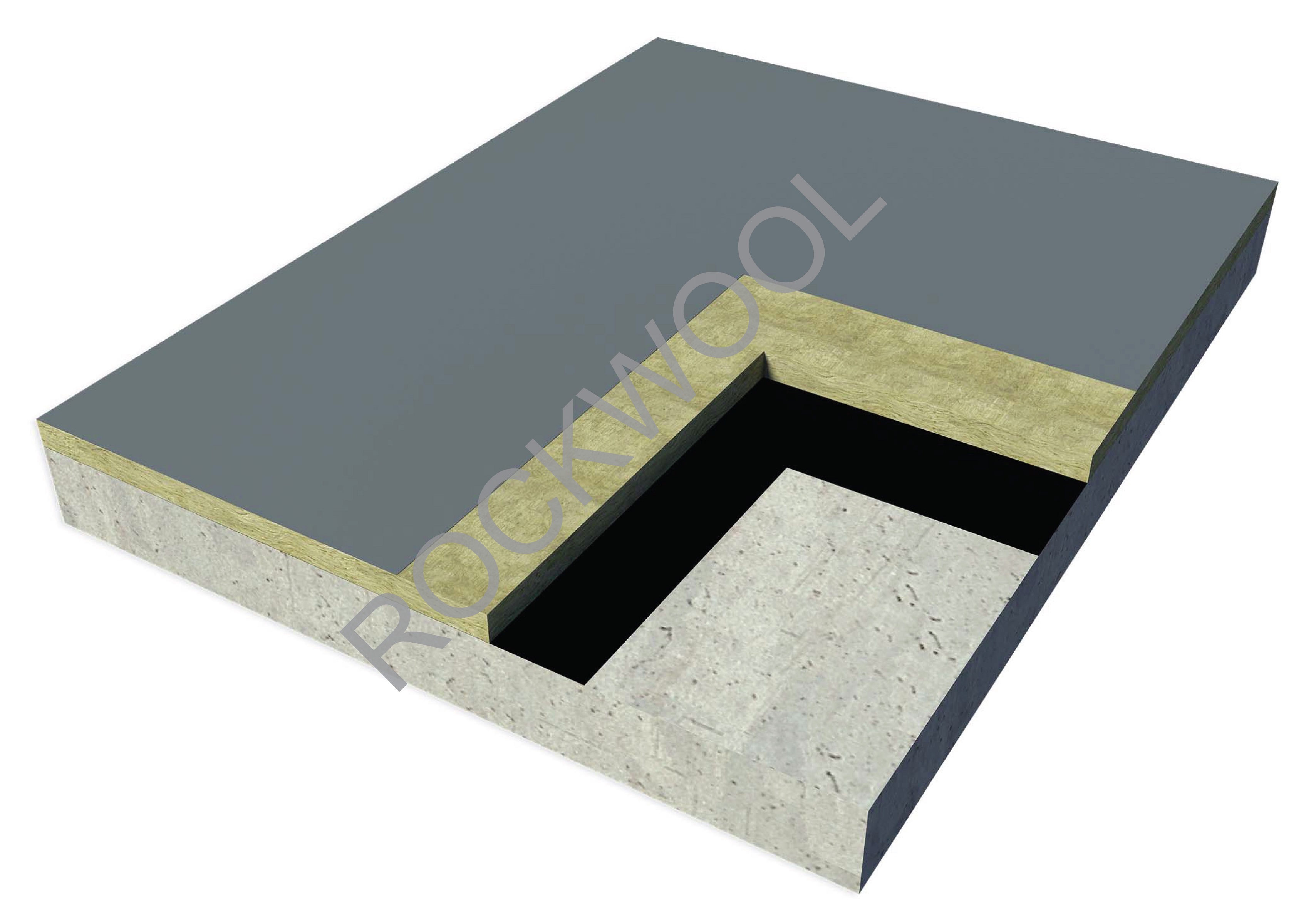 OBJETO BIM ROCKWOOL Roof - Concrete Deck Roof - Hardrock 60: descarga ...
