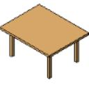 OBJETO BIM Mesa - Rectangular: descarga gratuita de archivos BIM, Revit, IFC… | BIM&CO