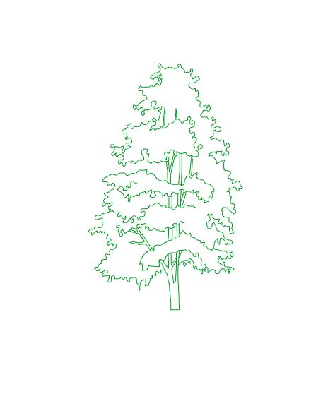 OBJET BIM Arbre silhouette 3 3D_YH : téléchargement gratuit de fichiers ...