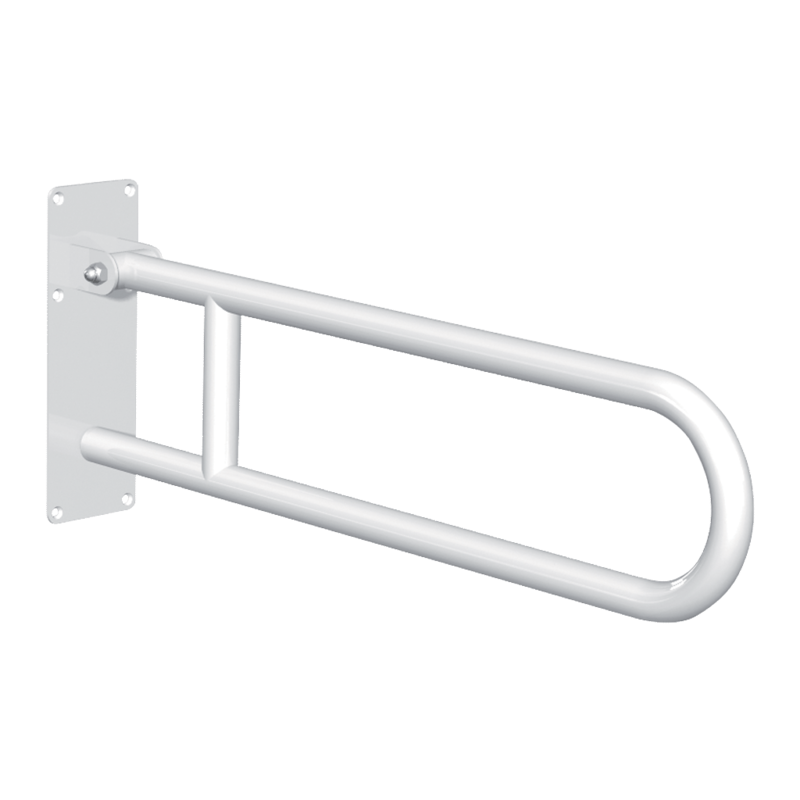 OBJETO BIM DELABIE 511516W Basic drop-down grab bar White stainless ...