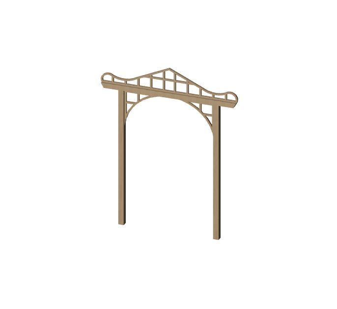 Garden arch BIM OBJECT: free BIM file downloads e.g., Revit, IFC, etc ...