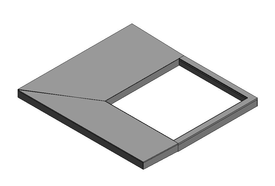 OBJETO BIM Tole récupération eau incliné 1100x1000 : transferência ...