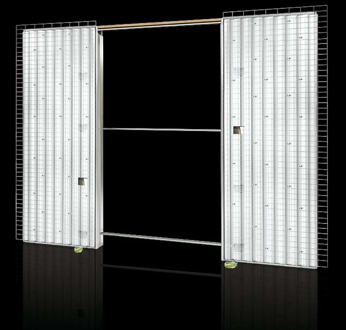 Fibrotubi Orchidea Light Brick Wall Double opening sp125 BIM OBJECT ...